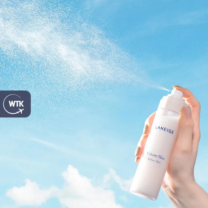 LANEIGE Cream Skin Mist 120ml - 12-Hour Moisturizing, Angel Ring Mist ...