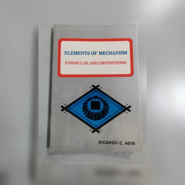 Elements of Mechanism Formulas and Definitions By: Ricardo C.Asin ...