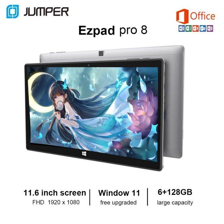 Jumper Ezpad Pro 8 11.6 inch 2 In 1 Laptop Tablet 6GB RAM 128GB SSD Intel Celeron N3350 Windows ...