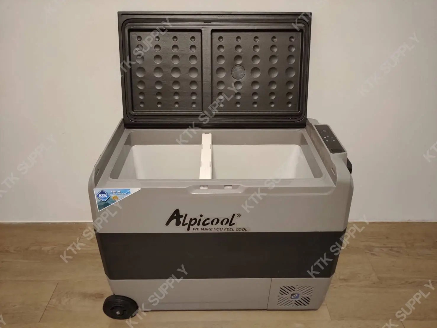 Alpicool T60 ตู้เย็น12V/24V ปรับอุณหภูมิแยก 2 ช่อง เย็น -20°C เชื่อมต่อ app ได้ ขนาด 60 ลิตร ไม่ ...