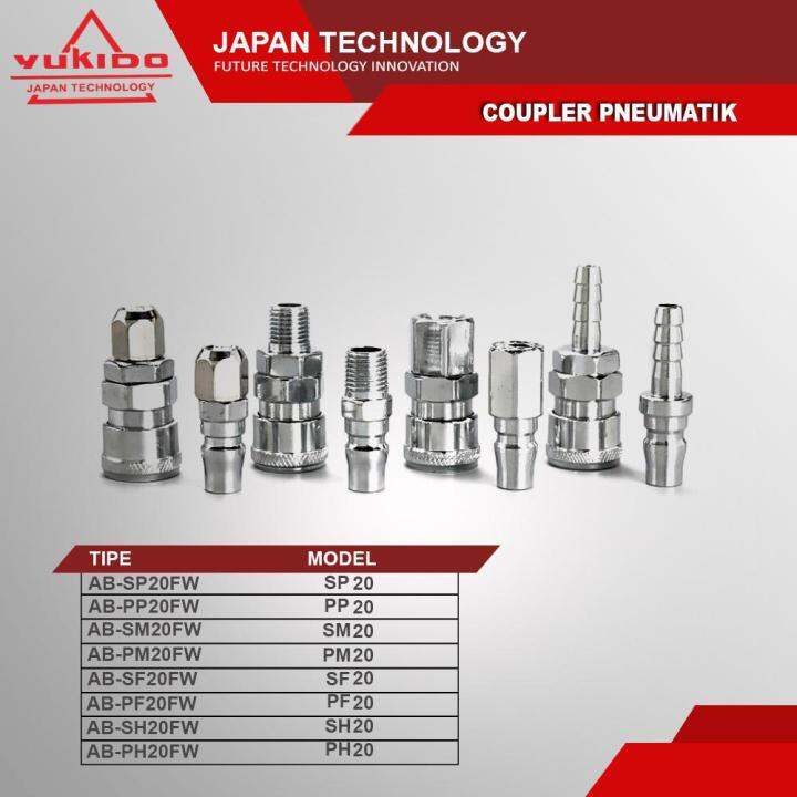 Quick Coupler Sambungan Selang Angin Ukuran Ph20 / Pm20 / Sh20 / Sm20 ...