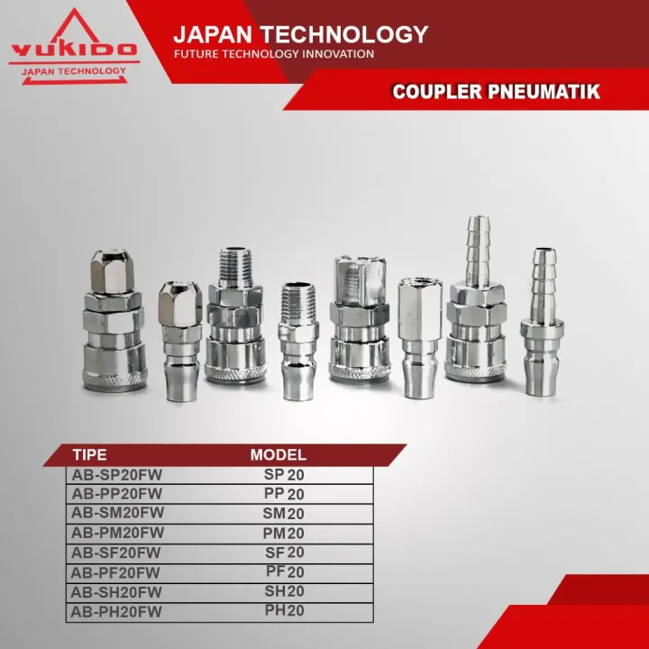 COUPLER MALE 1/4" KOPLER QUICK COUPLING SAMBUNGAN ANGIN KOMPRESOR MURAH ...