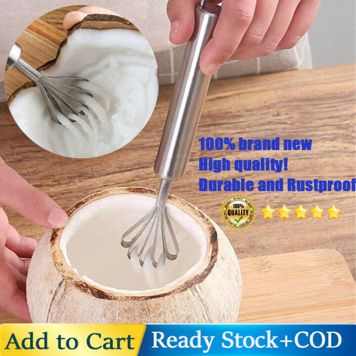 Coconut Shaver Stainless Steel Kitchen Fruit Tools Fish Skin Scale ...