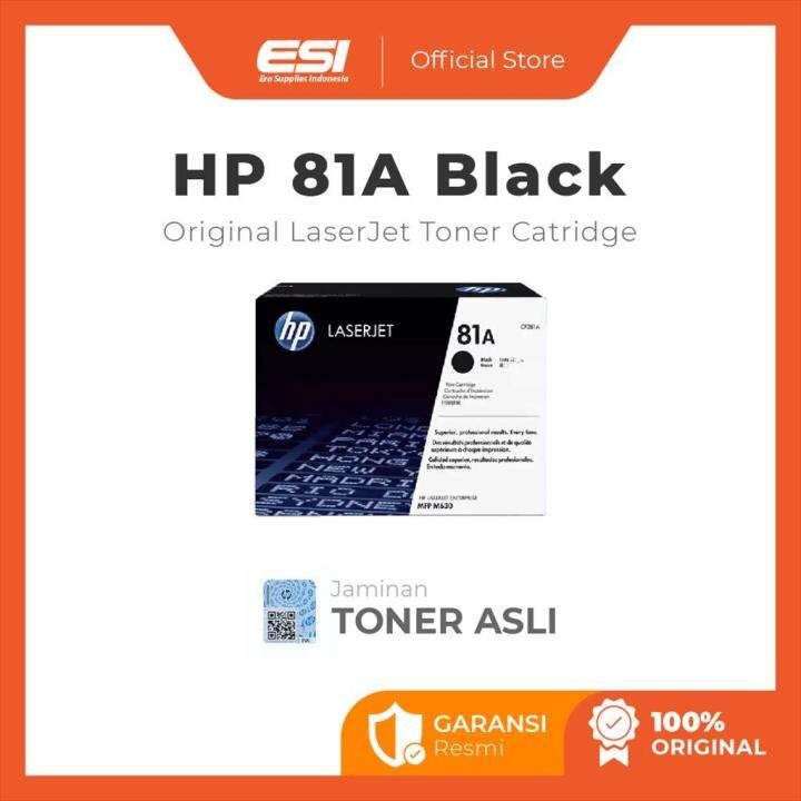 HP 81A Black Original LaserJet Toner Cartridge (CF281A) | Lazada Indonesia