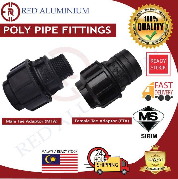 Poly pipe fitting MT & FT Adaptor sirim tahan lasak paip Air Water high ...