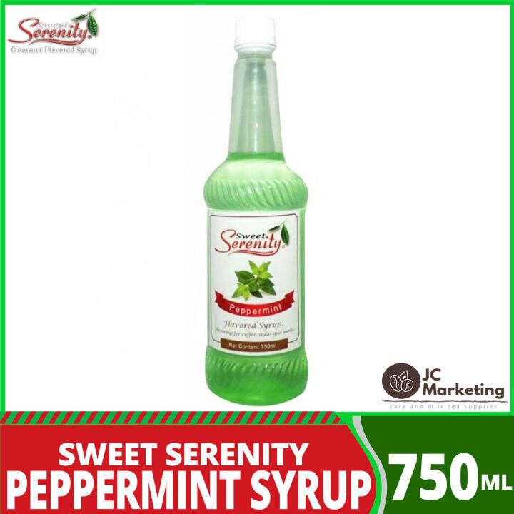 Sweet Serenity Peppermint Flavored Syrup 750ml Can Use for Milk Tea ...