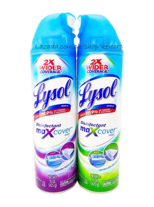 Lysol Disinfectant Max Cover Mist Lavender Fields, Garden After The ...