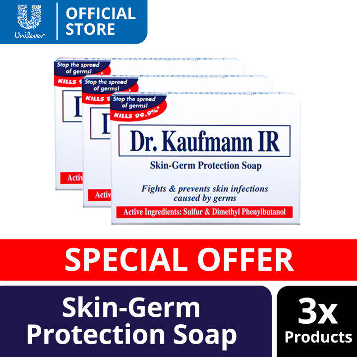 Dr. Kaufmann IR Skin-Germ Protection Skin Cleansing Sulfur Soap 80g x3 ...