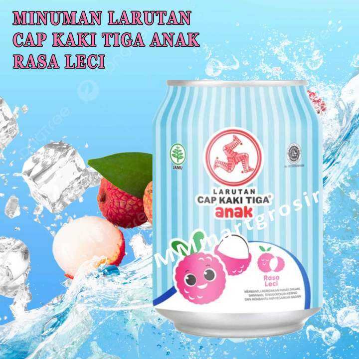 Minuman Larutan/ Cap Kaki Tiga Anak/ Rasa Leci/ 250ml | Lazada Indonesia