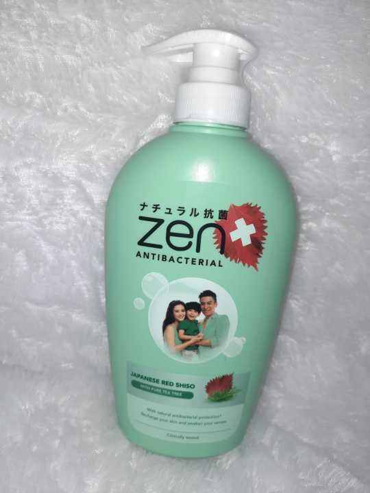 ZEN SABUN CAIR HIJAU BOTOL - 480 ML / Zen Antibacterial Sabun Cair Shiso & Tea Tree | Lazada ...