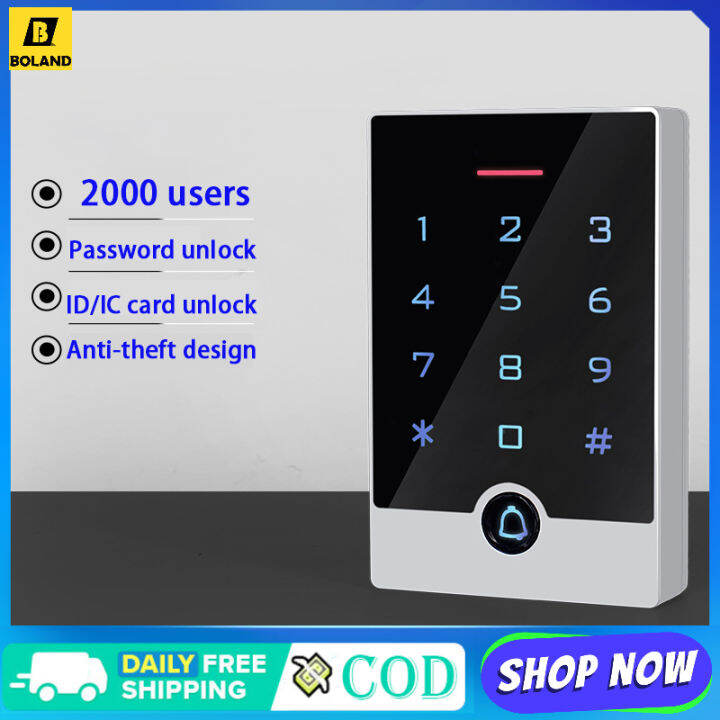 Boland 2000ความจุของผู้ใช้ระบบควบคุมการเข้าถึงแสงไฟกันน้ำหน้าจอสัมผัส ...