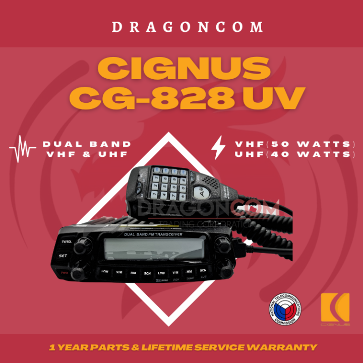 Cignus CG-828 UV or CG828UV Mobile Base Radio Dual Band Repeater Ready ...