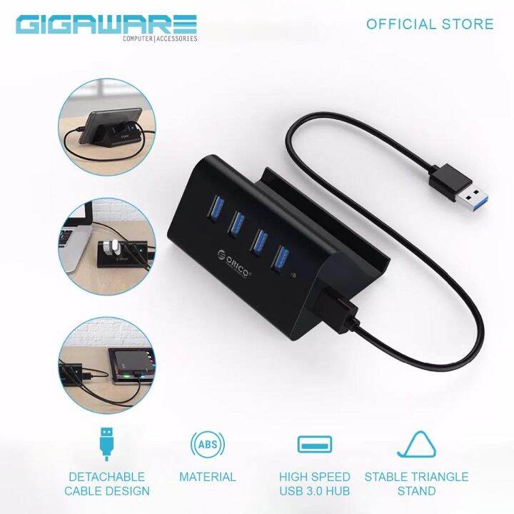 Gigaware Orico SHC-U3 ABS 4 Ports USB HUB 3.0 High-Speed OTG Splitter ...