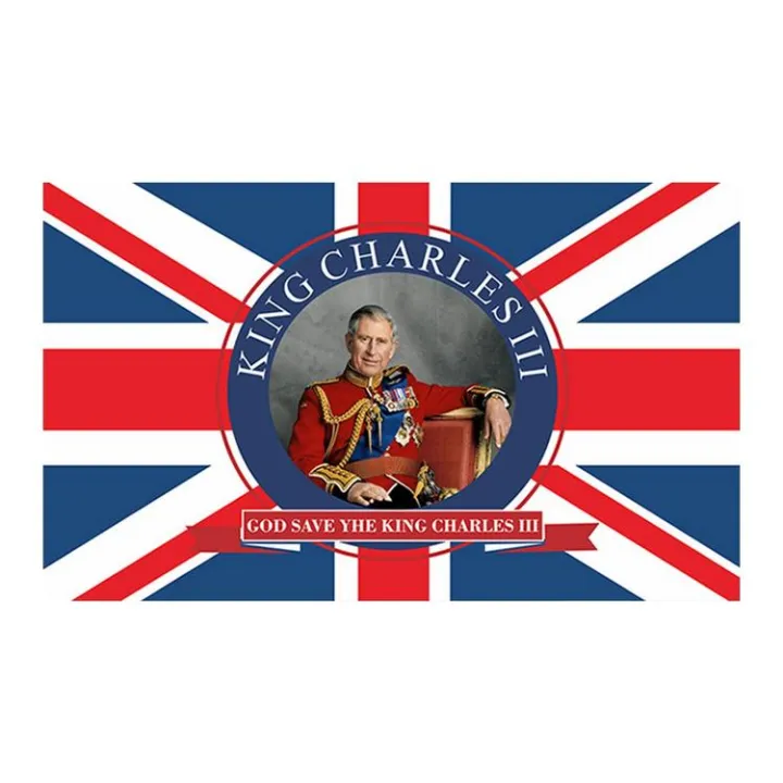 King Charles Union Jack Flag 5 x 3 FT King Charles Union Jack Flag ...
