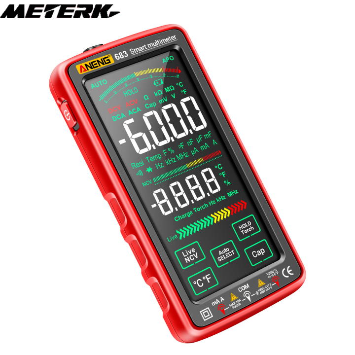 Meterk ANENG 683 6000 Counts Large Touch Screen Digital Multimeter ...