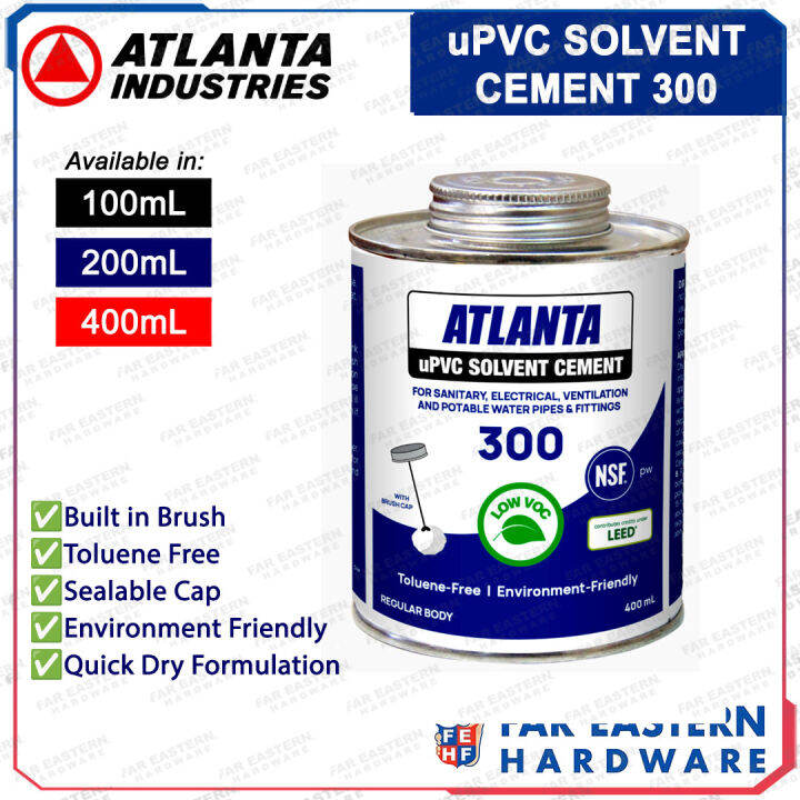 ATLANTA uPVC Solvent Cement (300) 100ml | 200ml | 400ml | Lazada PH