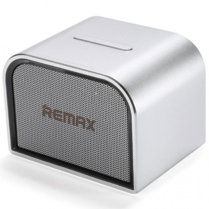 Remax RB-M8 Mini Desktop Bluetooth Wireless Speaker Audio Player Sound Box Metal Body (Silver ...