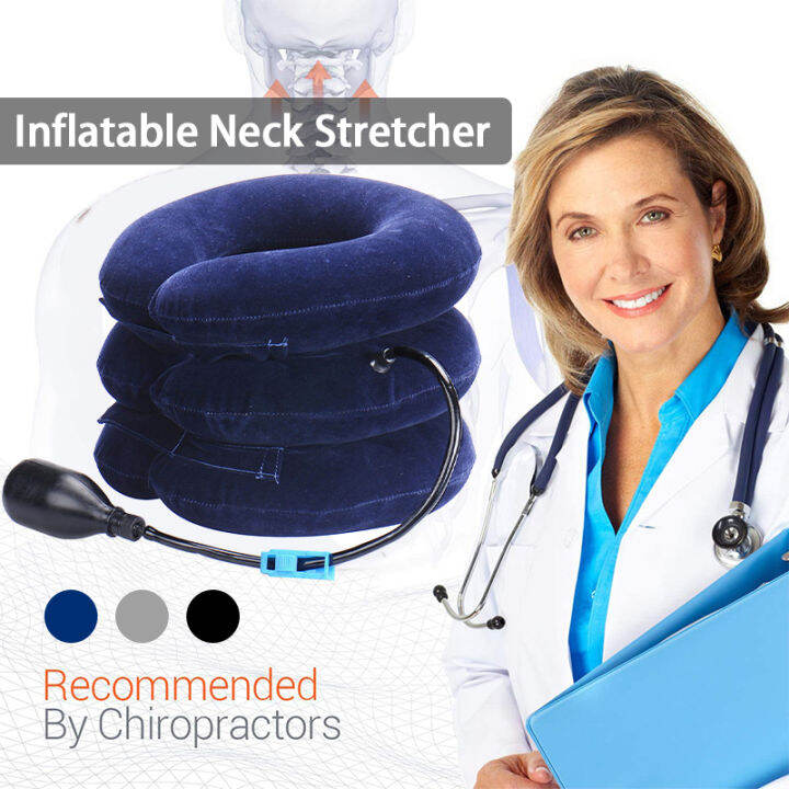 Cervical Spine Traction Device Inflatable Neck Stretcher Three-Layer ...