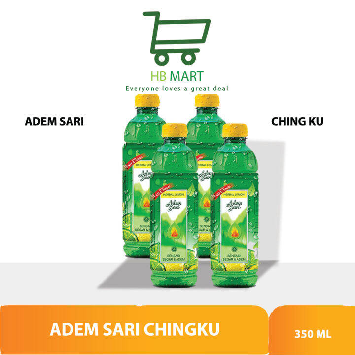 Adem Sari Ching Ku Minuman Penyejuk Botol Herbal Lemon 350 Ml | Lazada ...