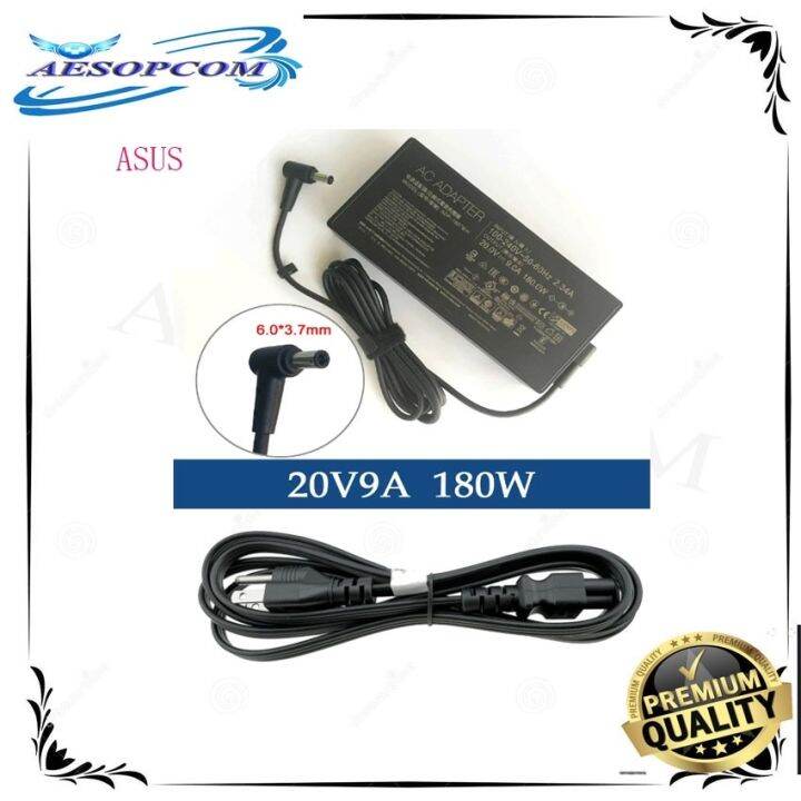 ASUS 20V 9A 6.0x3.7 180W ROG TUF Gaming F15 A15 A17 F15 F17 FX506LU-HN146T Laptop Charger ...