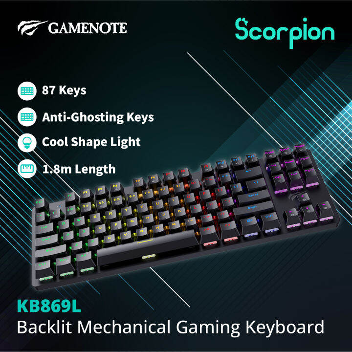 Gamenote KB869L Backlit Mechanical Gaming Keyboard | Lazada