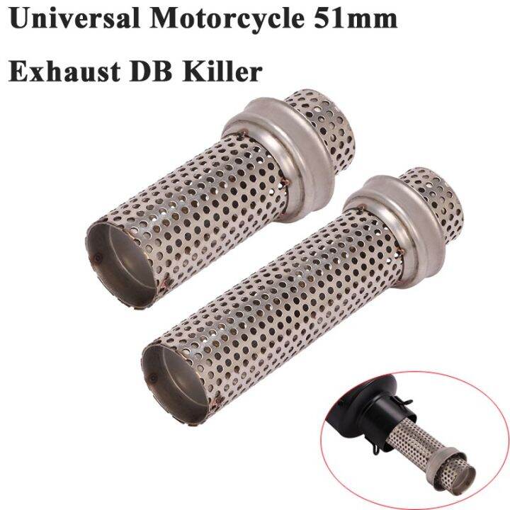 Universal Inlet 51mm Motorcycle Akrapovic Exhaust Silencer SC Project ...