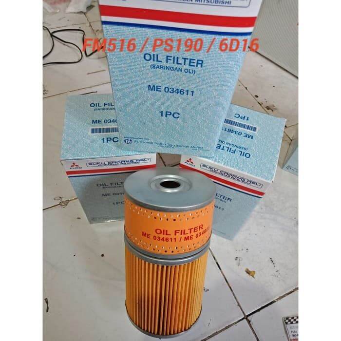 Filter Oli Oil Filter Mitsubishi FUSO FM 516, PS190, 6D16 ME034611 ...