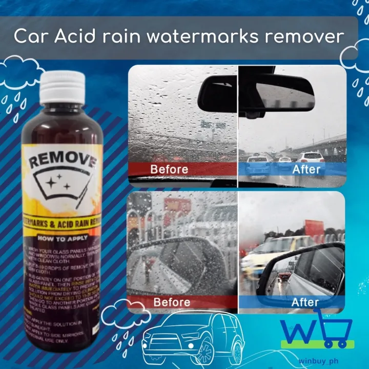 Windshield Car Windows Acid rain watermarks Remover Water Rain ...