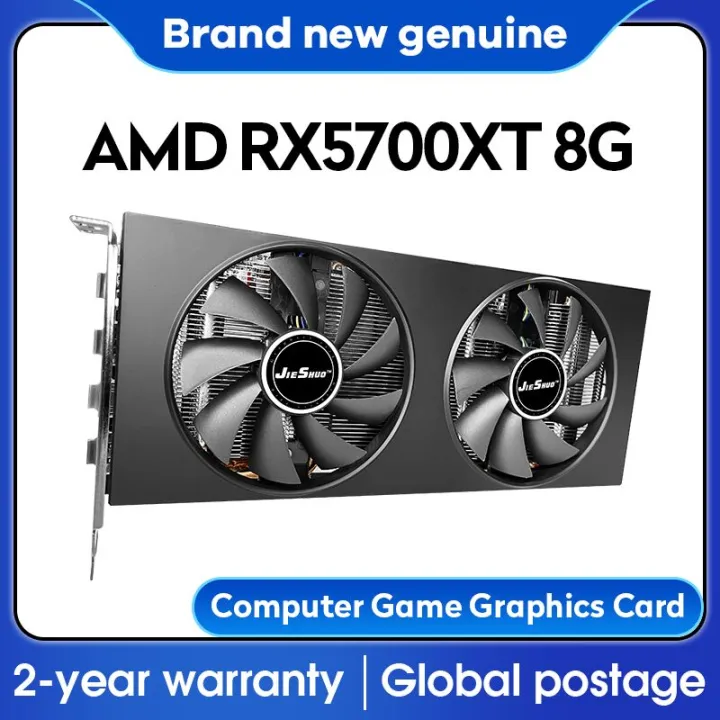 Jiehuo RX 5700xt 8GB GPU Gddr6 256-bit 7nm การ์ดวิดีโอใหม่รองรับเดสก์ท็อป CPU การ์ดกราฟิกการ์ด ...