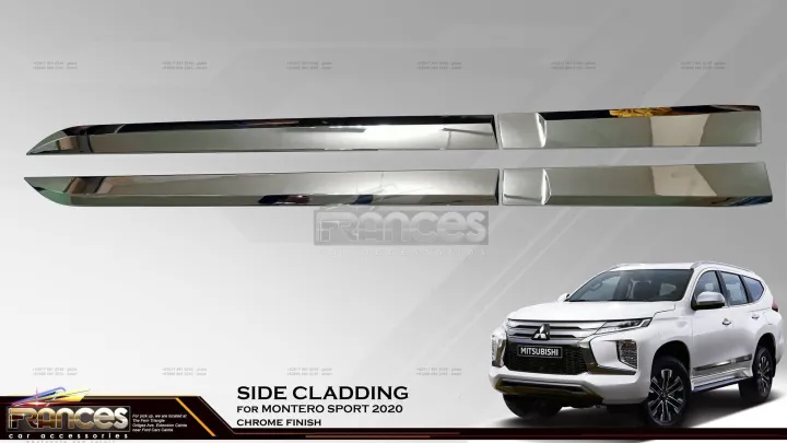 MONTER0 2020-2022 SIDE CLADDING / SIDE MOULDING THAILAND MADE CHROME ...