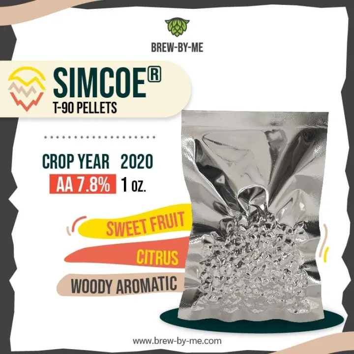 ฮอปส์ Simcoe ® PELLET HOPS (T90) โดย Yakima Valley ทำเบียร์ Homebrew ...