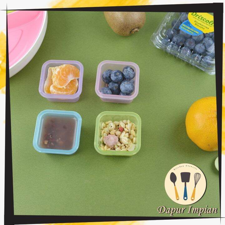👨🏻‍🍳👩🏻‍🍳婴儿辅食盒加厚密封迷你保鲜盒 Colorful Stackable Plastic Jam Container BPA ...