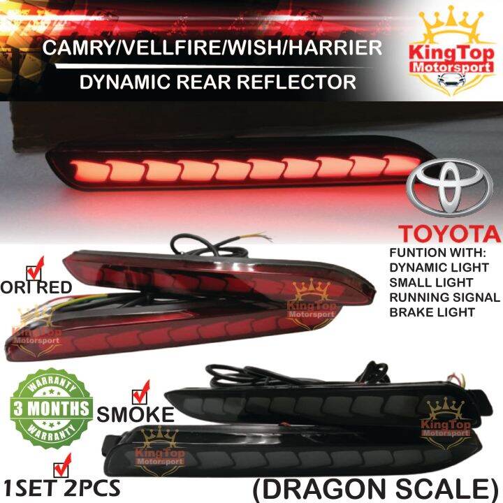 Toyota Vellfire Alphard Camry Innova Harrier Wish Dynamic Led Rear ...