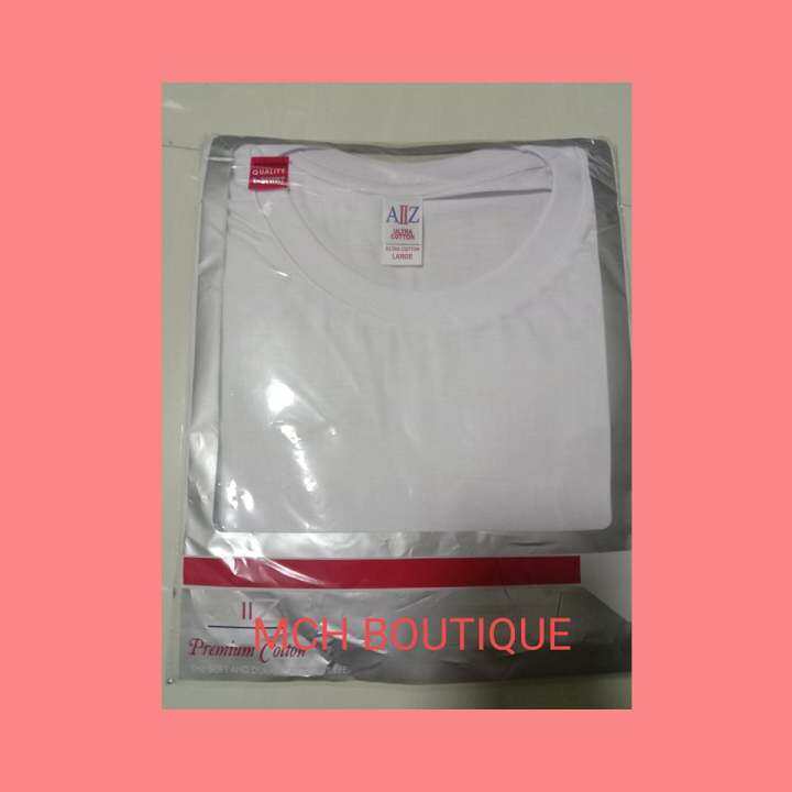 AIIZ ROUND NECK UNISEX - WHITE | Lazada PH