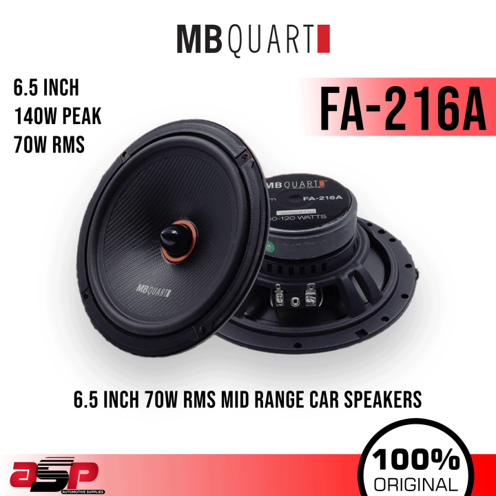 MB QUART 6.5 inch 70w RMS MID RANGE Speaker - Car Speaker FA-216A ...