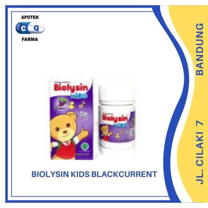 Biolysin Kids Tablet Blackcurrant 30 tablet | Lazada Indonesia