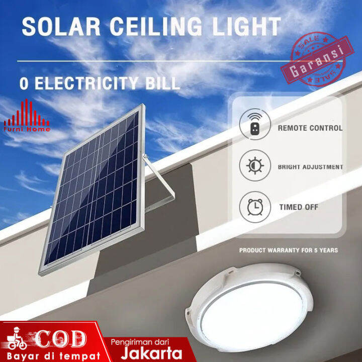 Solar Ceiling Light Surya Pencahayaan Dalam Ruangan Rumah Cahaya Putih ...