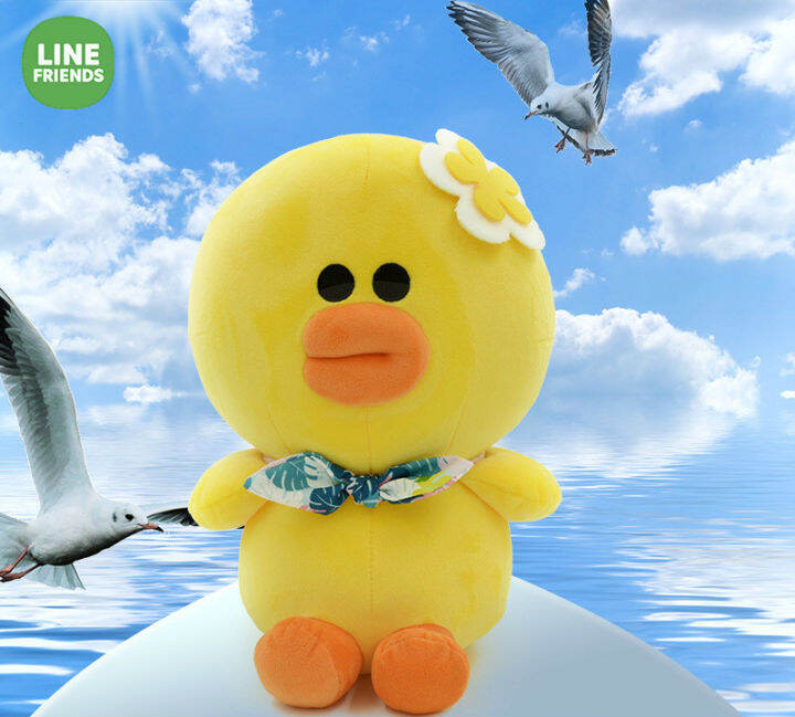 [In stock] ของแท้ที่ได้รับอนุญาตใหม่ LINE FRIENDS ฮาวาย Sally ไก่ตุ๊กตา ...