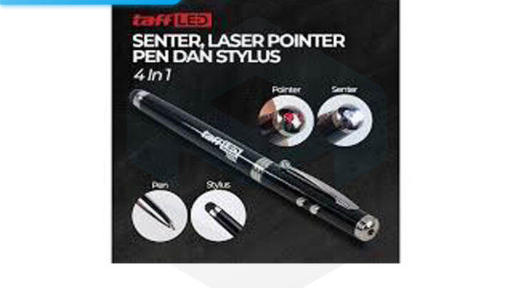 PULPEN 4 IN 1 MULTIFUNGSI SENTER LASER POINTER PEN STYLUS PEN TULIS ...