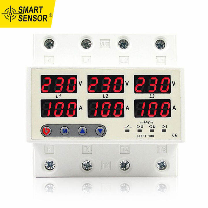 Smart Sensor LCD Display Self-reset Protector Overvoltage Undervoltage ...