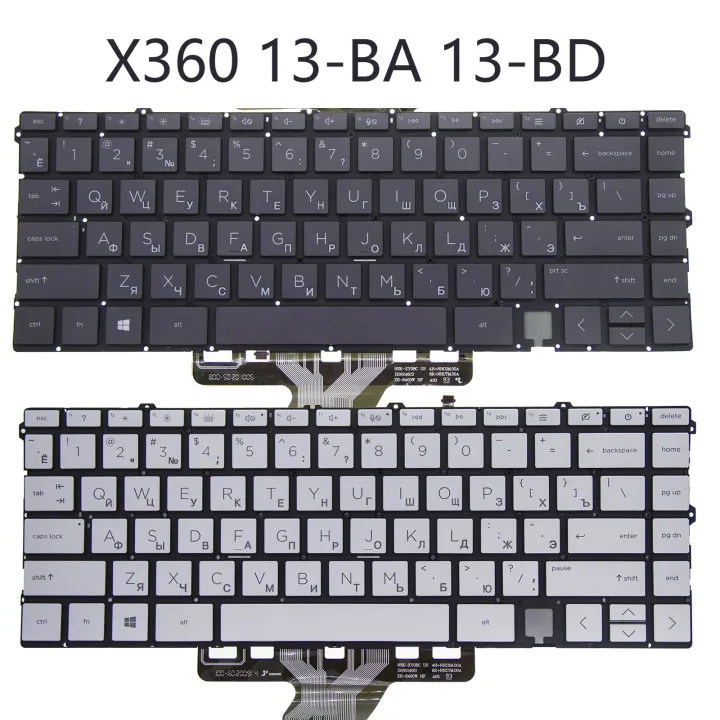 Brand New Russian Keyboard for HP Envy X360 13-ba 13-bd 13-ba0000 13 ...