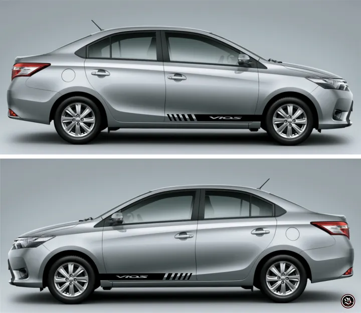Car side stripes for Toyota Vios car decal/sticker BG002 - 1pair (2pcs ...