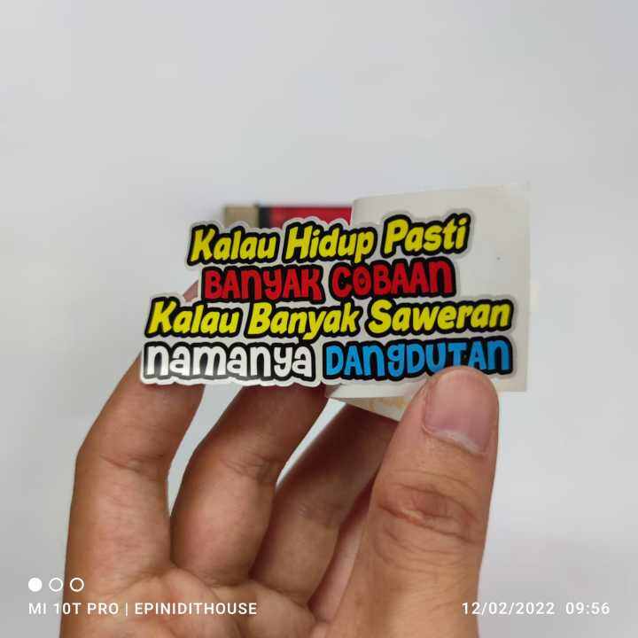Stiker Kalau Hidup Kata Humor Lucu Viral Nyleneh Meme Motor Helm FYP ...