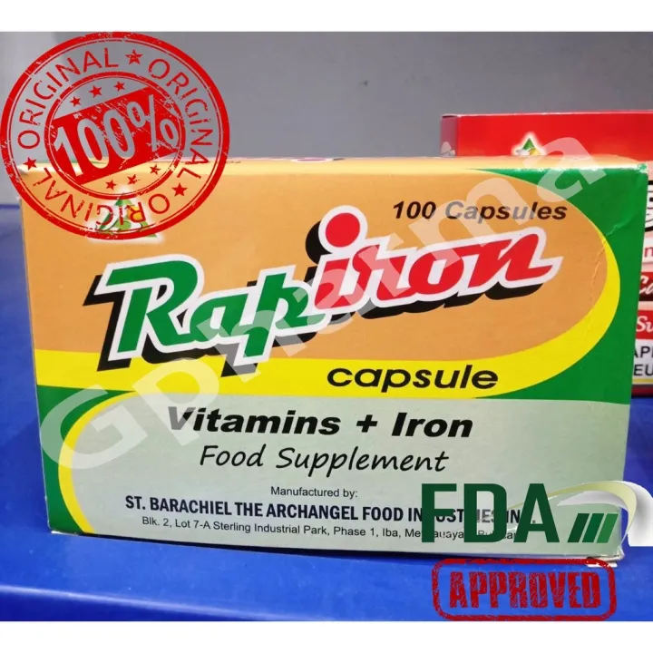 Multi-Vitamins Iron Cap (RAPIRON) 100 Capsules Celebrity Sunglasses ...