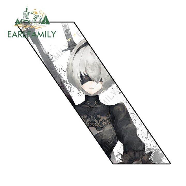 EARLFAMILY 13cm x 11.9cm NieR:Automata 2B Car Sticker Fashionable Anime ...