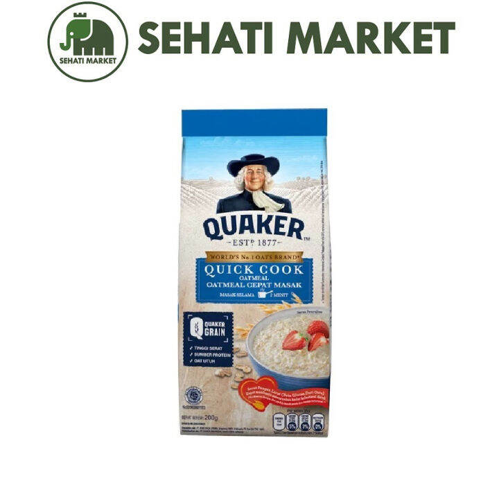 QUAKER QUICK COOK OATMEAL 200g | Lazada Indonesia