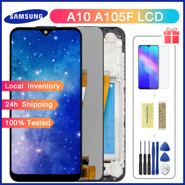 Original Screen With Frame For Samsung Galaxy A01 A015 A015F A015A LCD Display Touch Screen ...