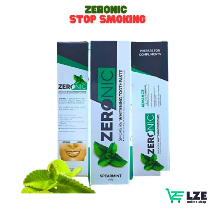 Authentic zeronic smokers toothpaste zironic toothpaste zeronic stop ...