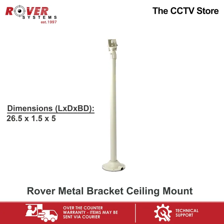 Rover Systems 26.5” x 1.5” x 5” Ceiling Mount Metal CCTV Bracket ...