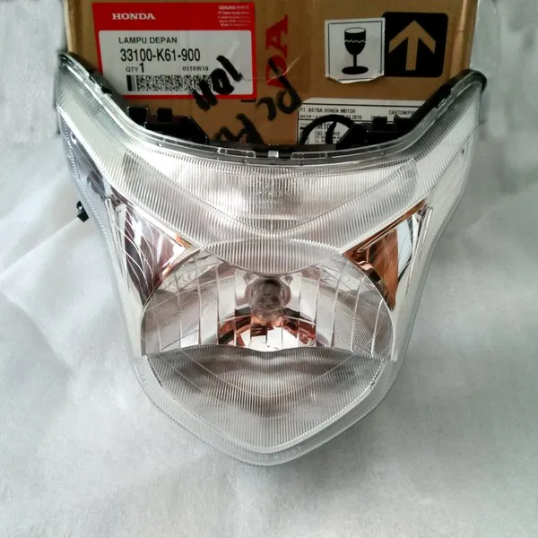 Reflektor Assy Lampu Depan Beat 33100-k61-900 plus socket + bohlam Pop ...